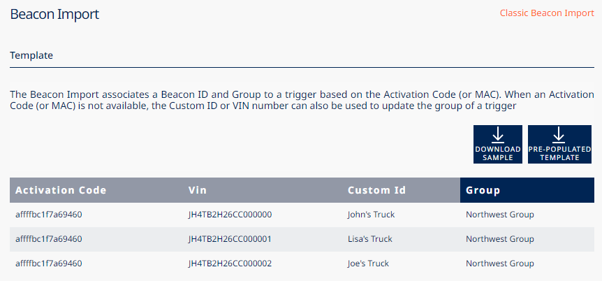 TRUCE Portal - Admin - Import